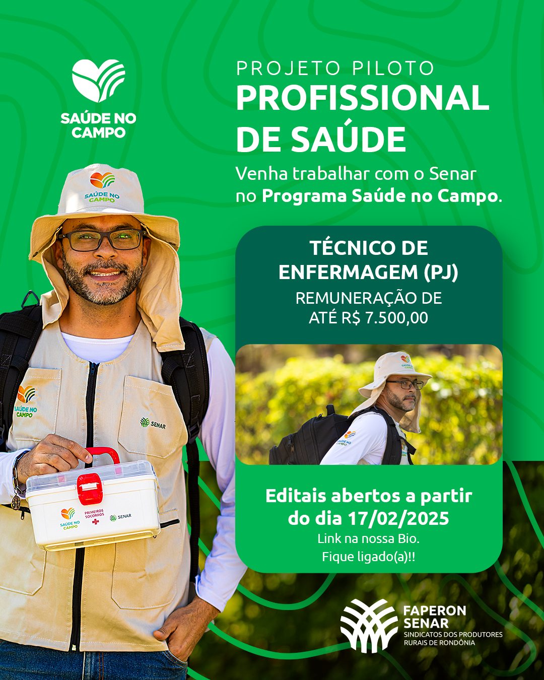SENAR Rondônia abre credenciamento para profissionais da área de saúde ...